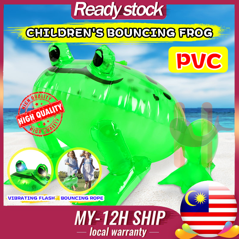 Frog Cub Balloons will glow and Bounce PVC inflatable frog Children ...