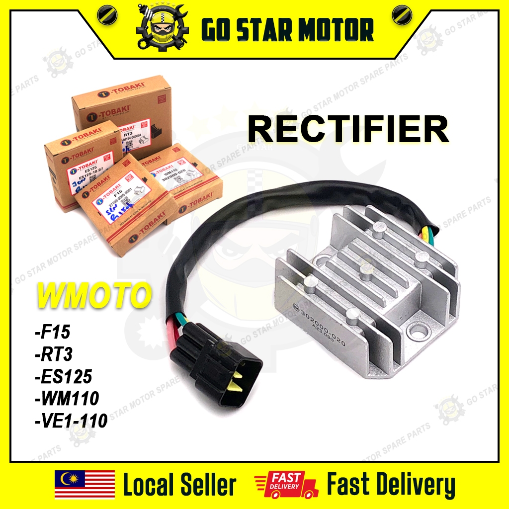 WMOTO F15 RT3 ES125 WM110 VE1-110R VE1 Rectifier Regulator Katau Katab ...