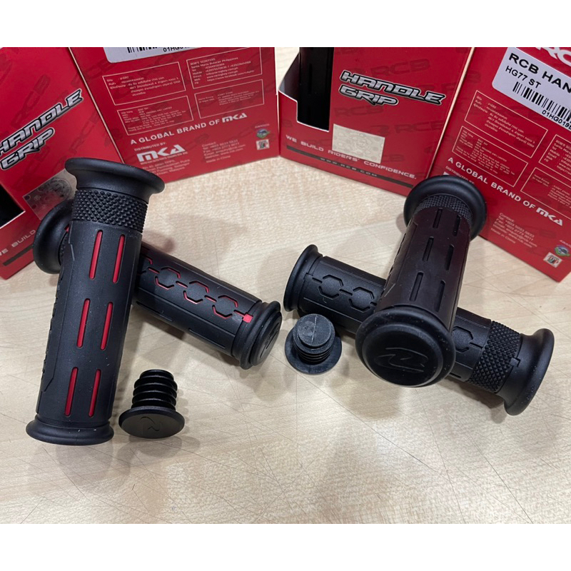 RCB HANDLE GRIP HG77 ( 1 & 2 TONE COLOUR) -BLACK / /BLACK-RED -2023 NEW ...