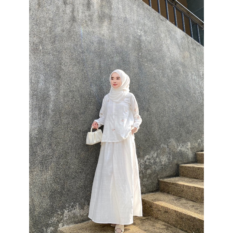 SALE RM89🔥 Rayyan Haya’ Delia Skirt Set {READYSTOCK} Cotton Rumi Comfy ...