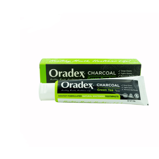 Oradex Charcoal Green Tea Toothpaste (120G) | Shopee Malaysia
