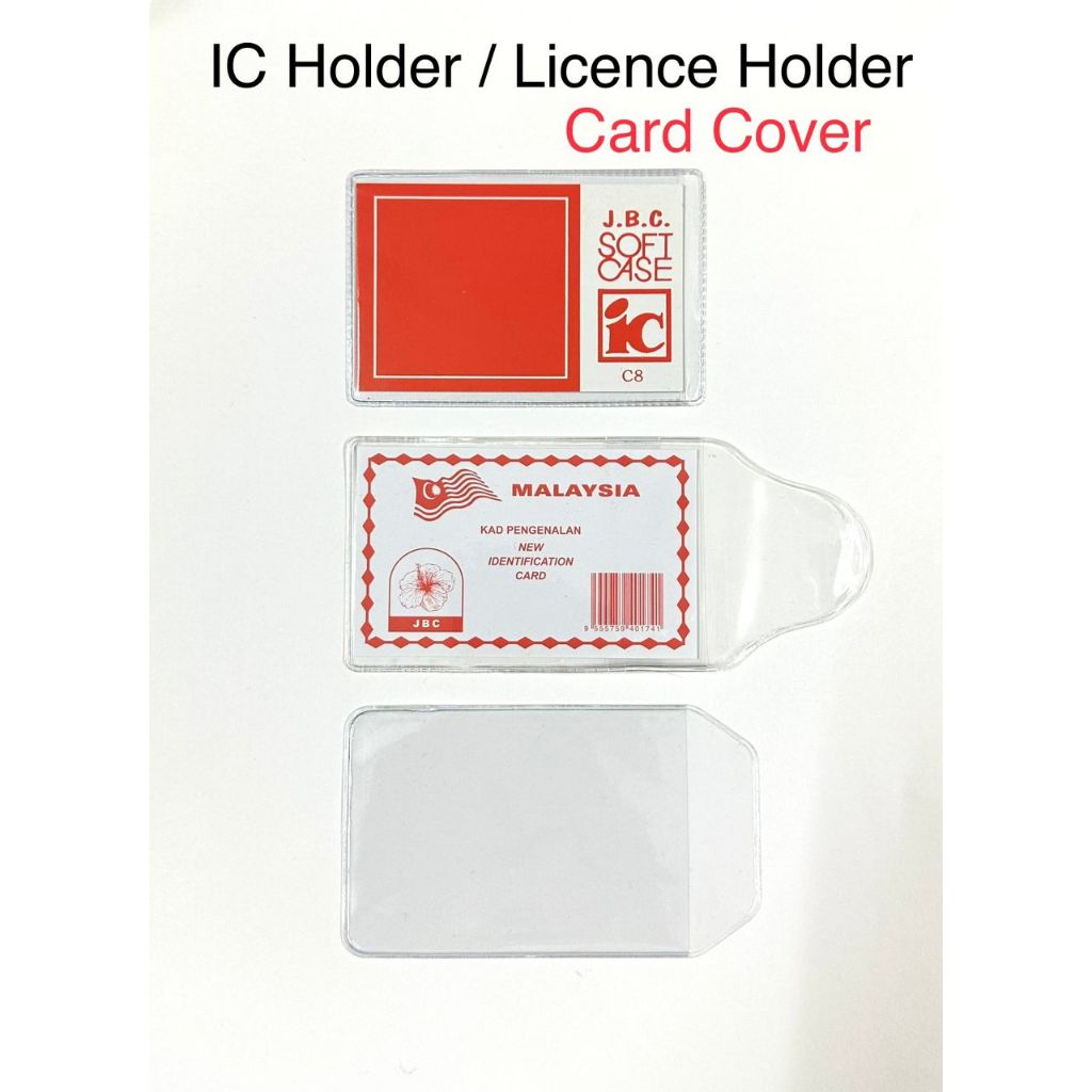 PVC Transparent IC Cover / Card Holder / Sampul Plastik Kad Pengenalan ...