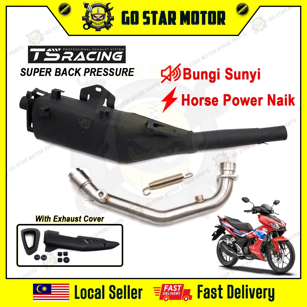 HONDA RSX RSX150 / RS RS150 Super Back Pressure Exhaust Racing Ekzos ...
