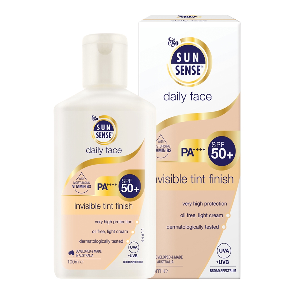 Ego Sunsense Daily Face Sunscreen Invisible Tint Finish SPF50+ 100ml ...