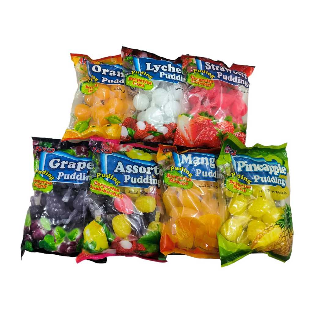 Rico Pudding Fruits Shapes with Flavours Lychee, Strawberry, Orange ...