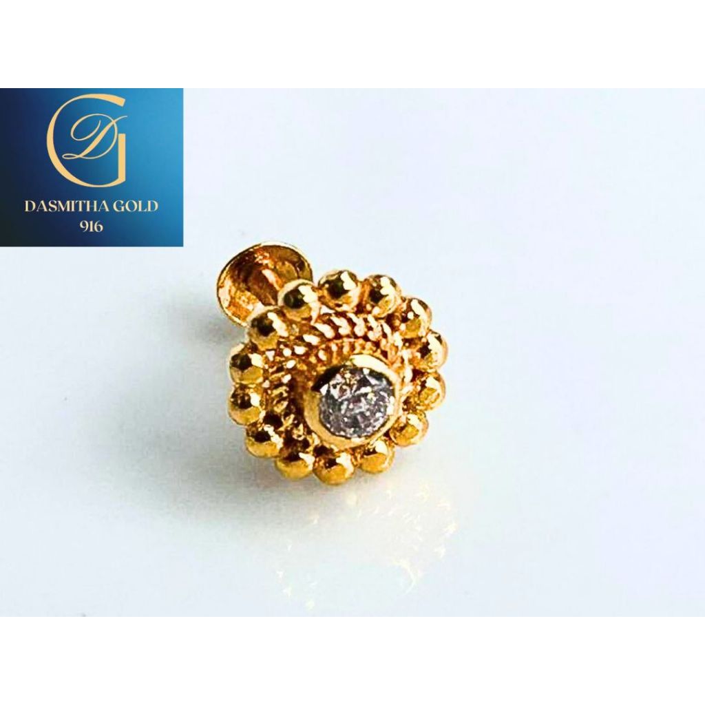 Dasmitha Nayantara nose pin 7mm mukuthi | Shopee Malaysia