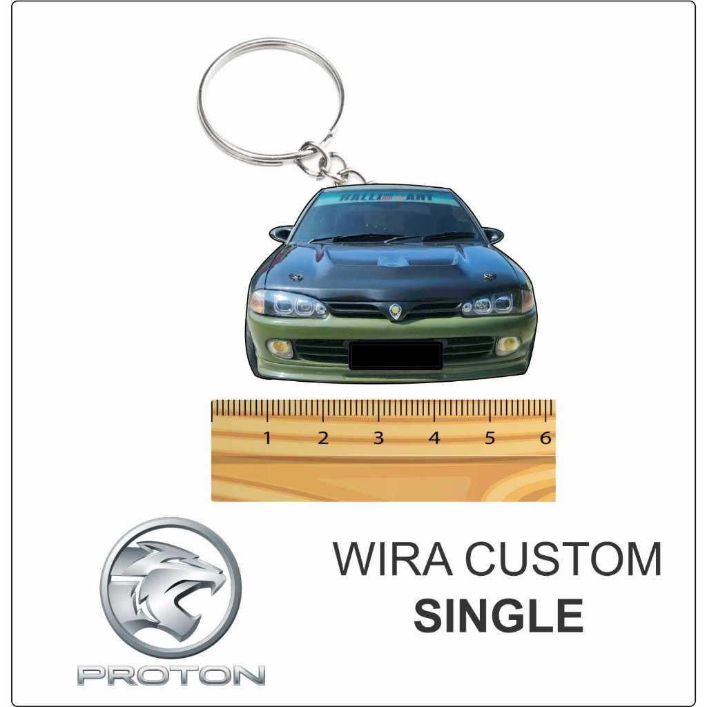 proton wira custom 2d keychain diablo | Shopee Malaysia