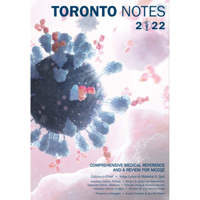 Toronto notes 2022 concise medical notes medicine family medicine ...