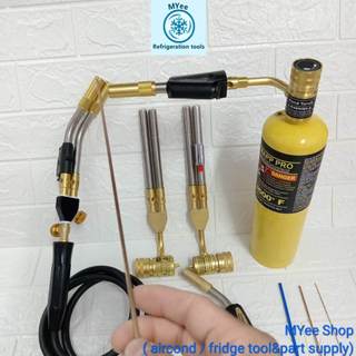 welding pipe torch & mapp gas & rod copper single / double barrel torch ...