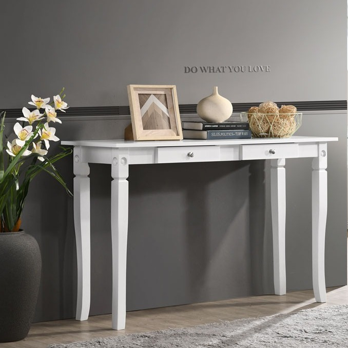 SA 4 feet Oak Console Table Solid Wood Rubber Legs / Meja Tepi / Meja ...