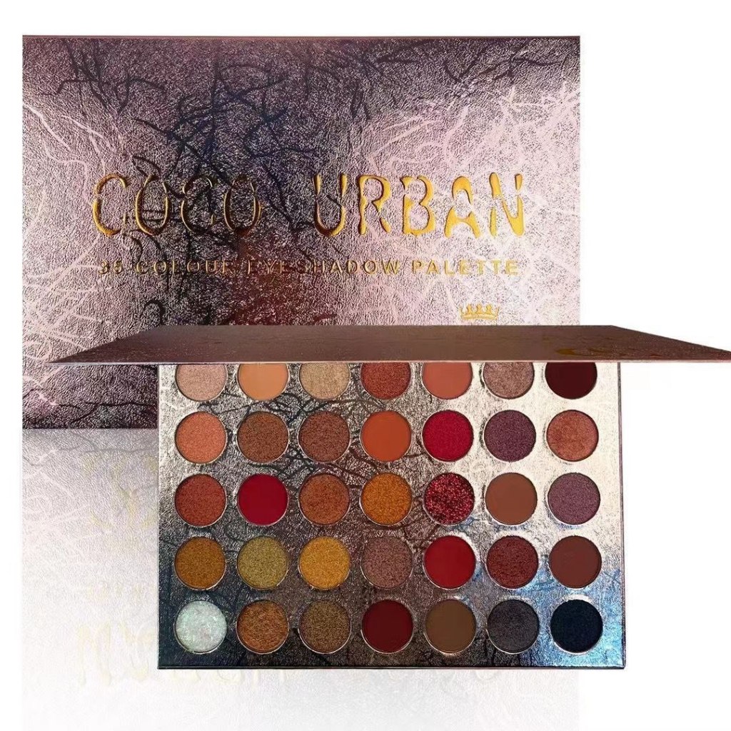 Coco Urban Eyeshadow Palette 35 Pop Colors High Pigment Waterproof Eye ...