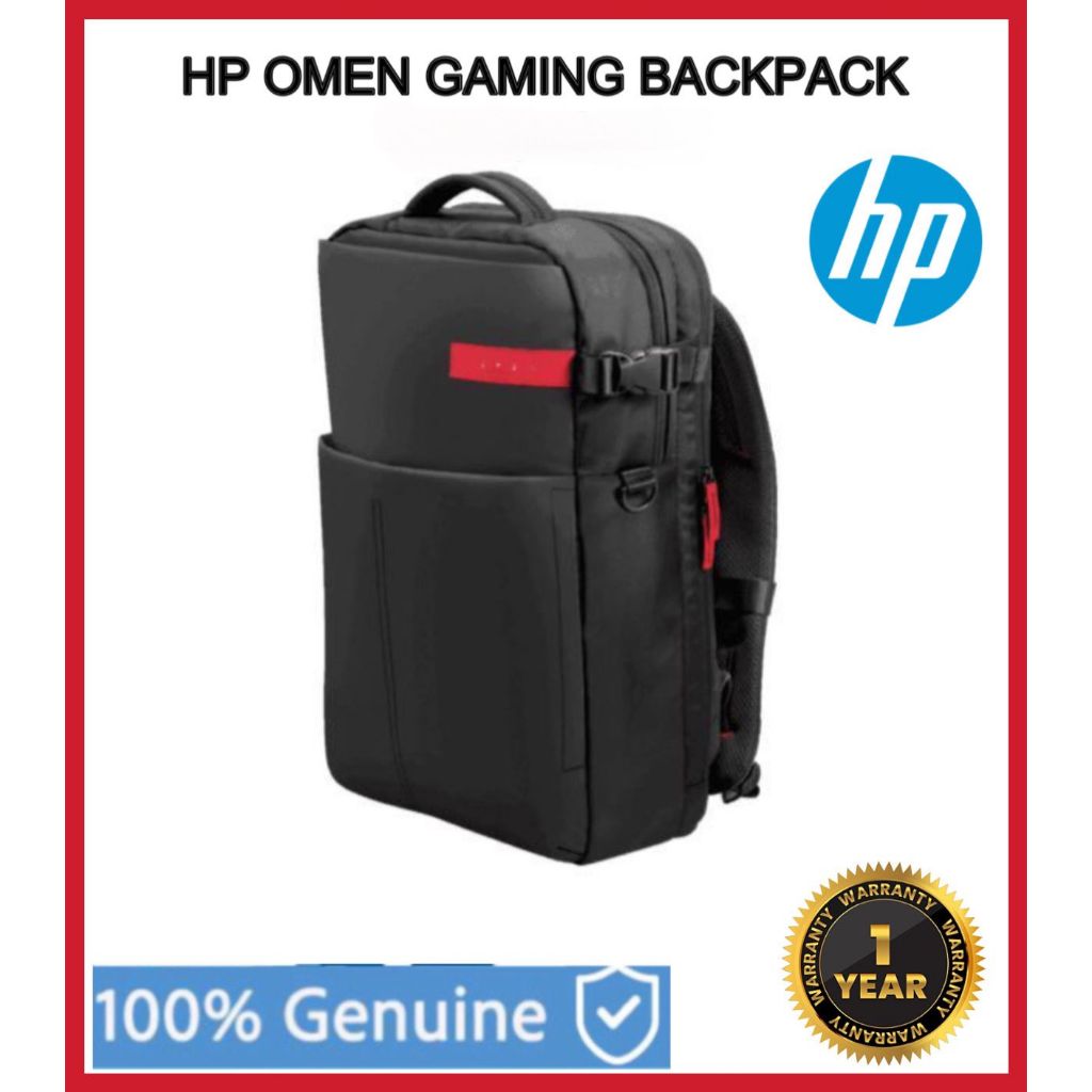 ORIGINAL HP OMEN Gaming Backpack Black (K5Q03AA) | Shopee Malaysia