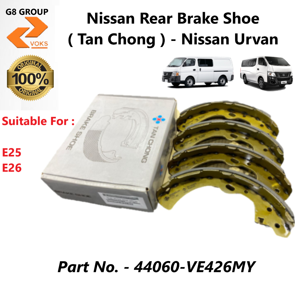 Nissan Rear Brake Shoe ( Tan Chong ) - Nissan Urvan ( 44060-VE426MY ...