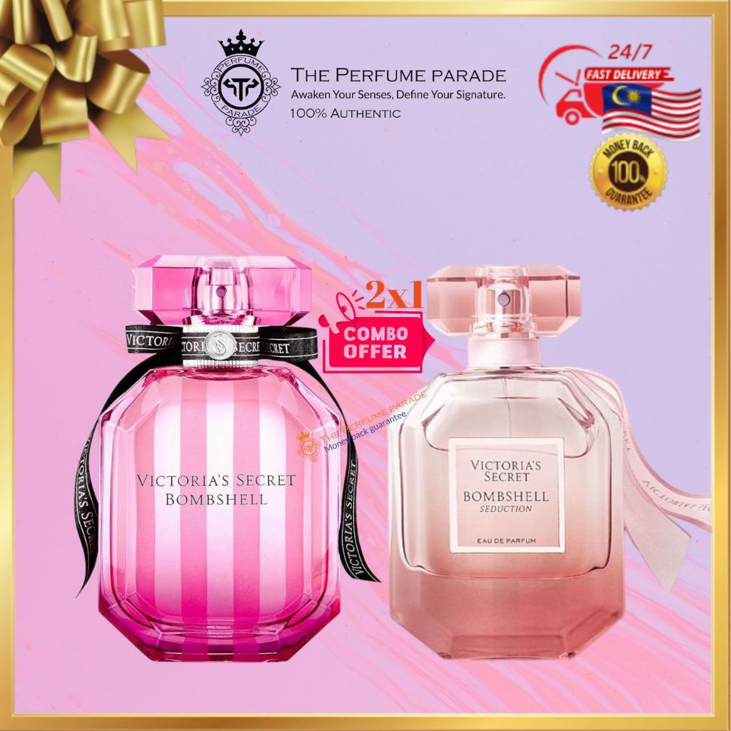 (2Pcs Combo Pack)100% Genuine Perfume V_C Bombshell EDP 100ml ...