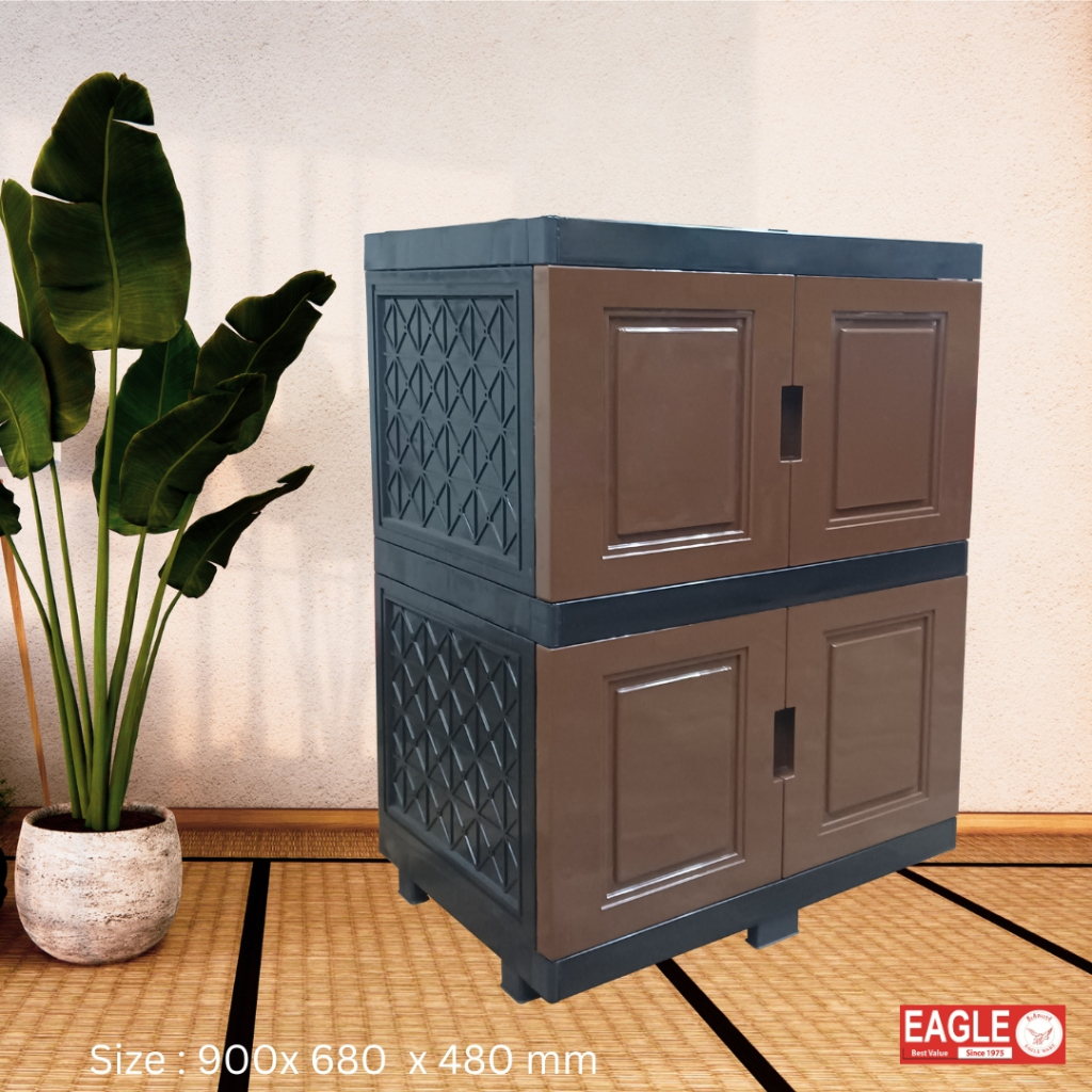 RumahAku {BESAR} Plastic Storage Cabinet/Wardrobe/Almari Baju/Almari ...