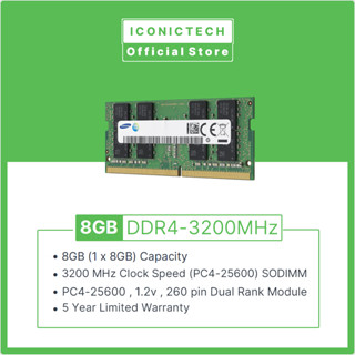 Samsung 8GB DDR4 3200 MHz PC4-25600 SODIMM 2Rx8 CL22 1.2v 260-PIN NAS Memory Module. DS224 ...