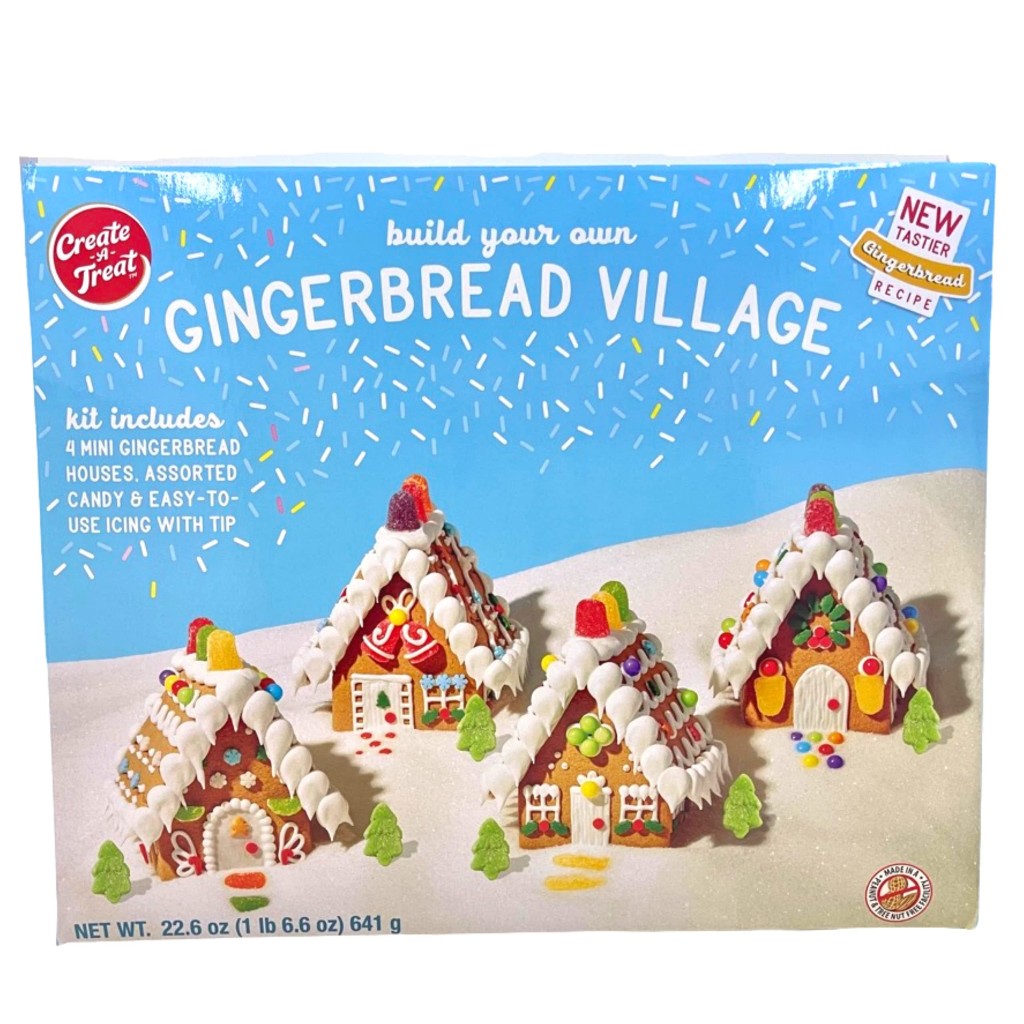 Create A Treat Build Your Own 4 House Gingerbread Village with Assorted ...