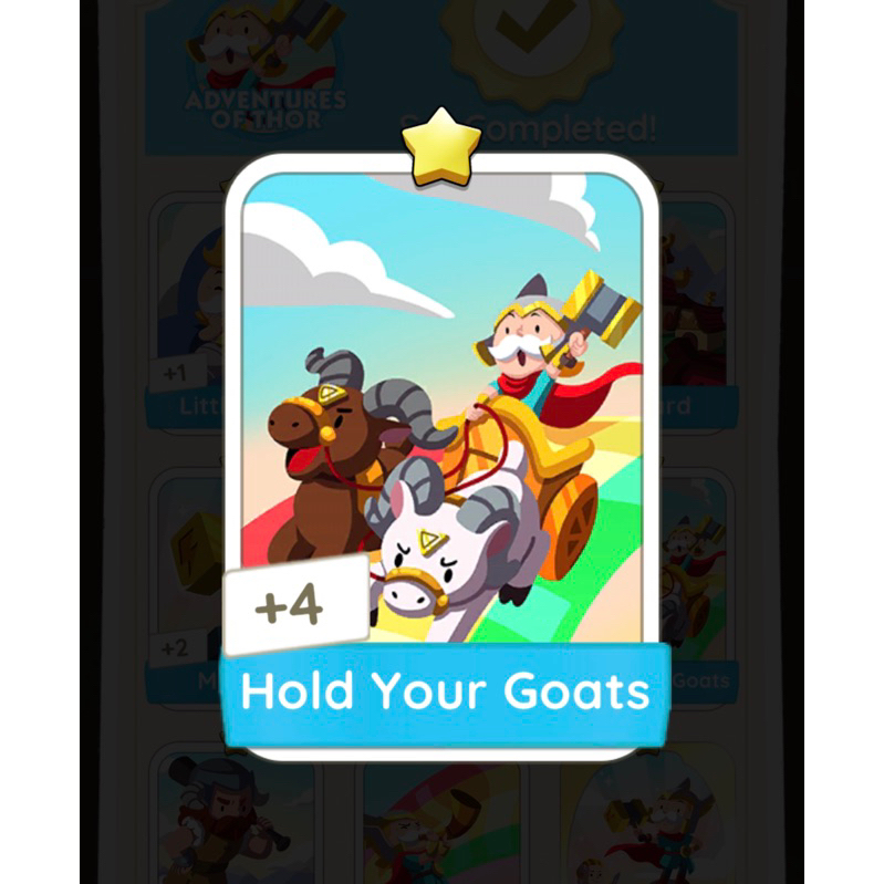 HOLD YOUR GOATS (Monopoly Go Sticker) | Shopee Malaysia