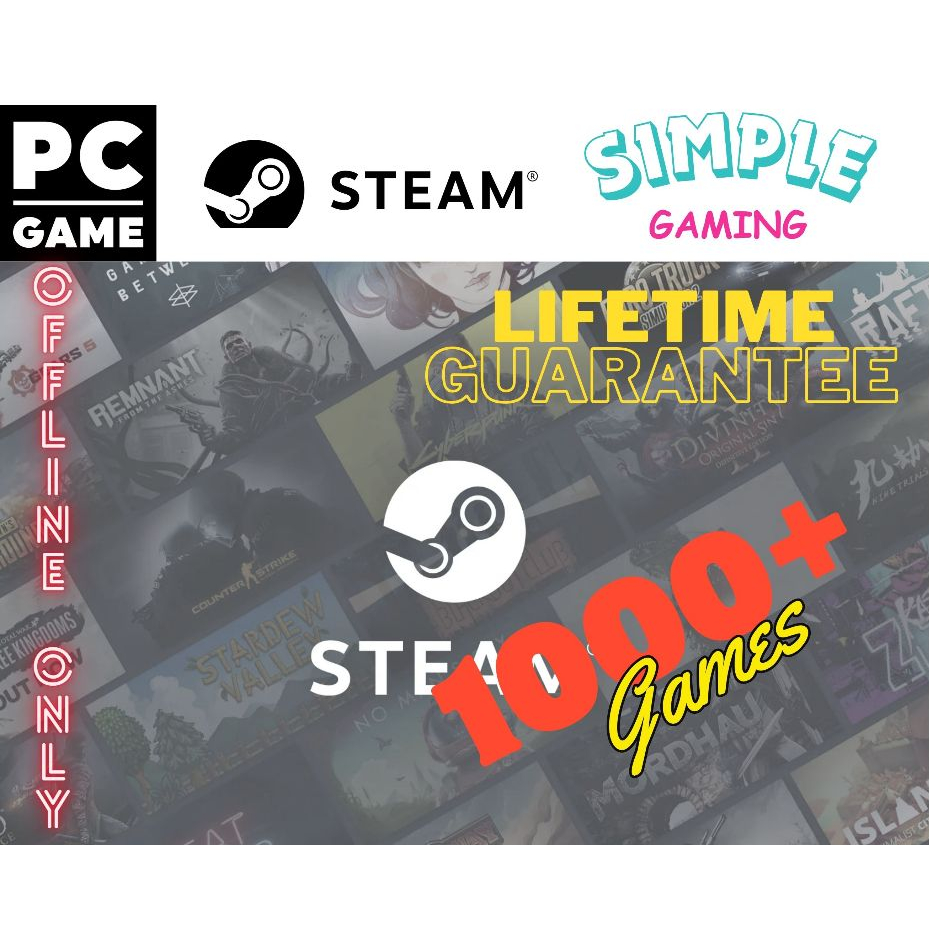 (Offline Steam) (Lifetime) 1000+Steam Game | Shopee Malaysia