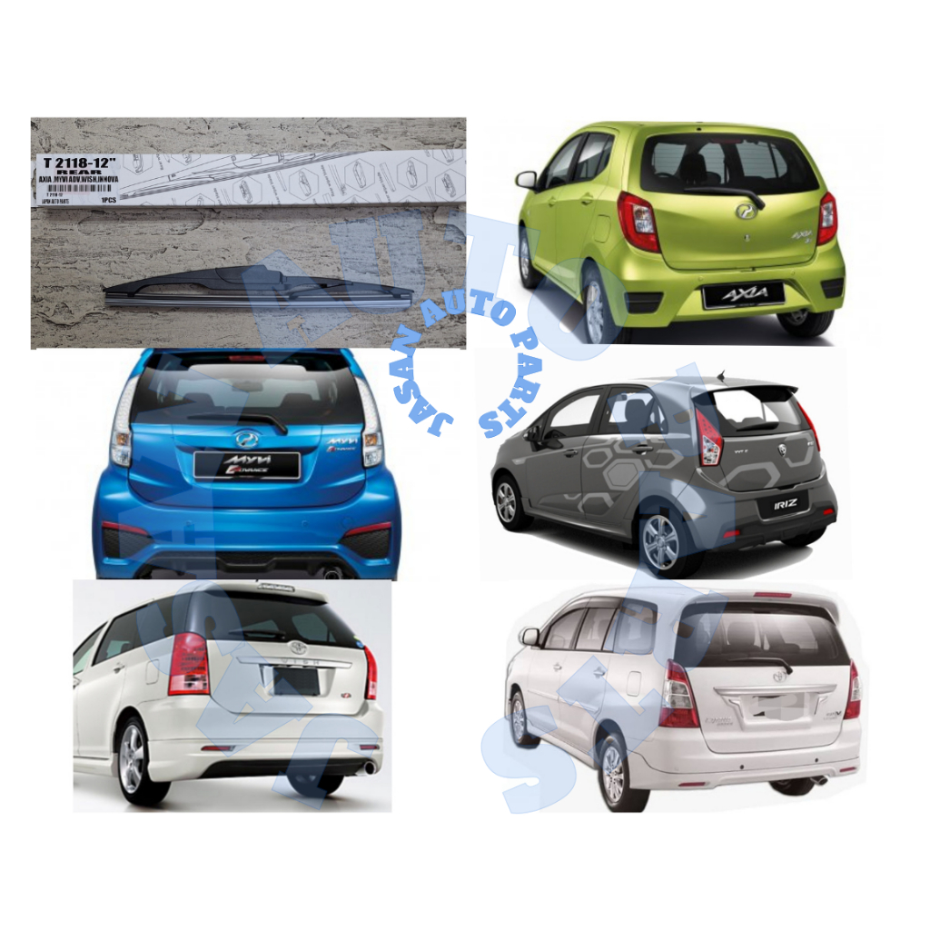 PERODUA AXIA,MYVI ADVANCE,TOYOTA WISH,INNOVA,PROTON IRIZ REAR WIPER ...