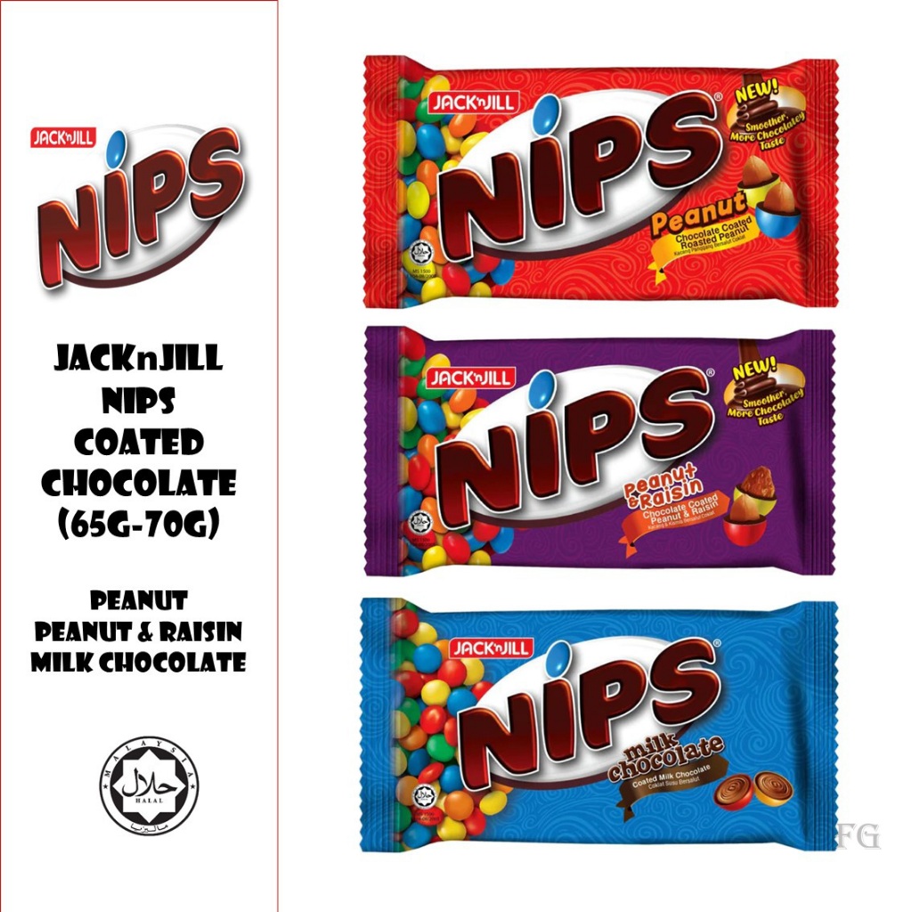 JACKnJILL Nips Coated Chocolate 65g-70g | Shopee Malaysia