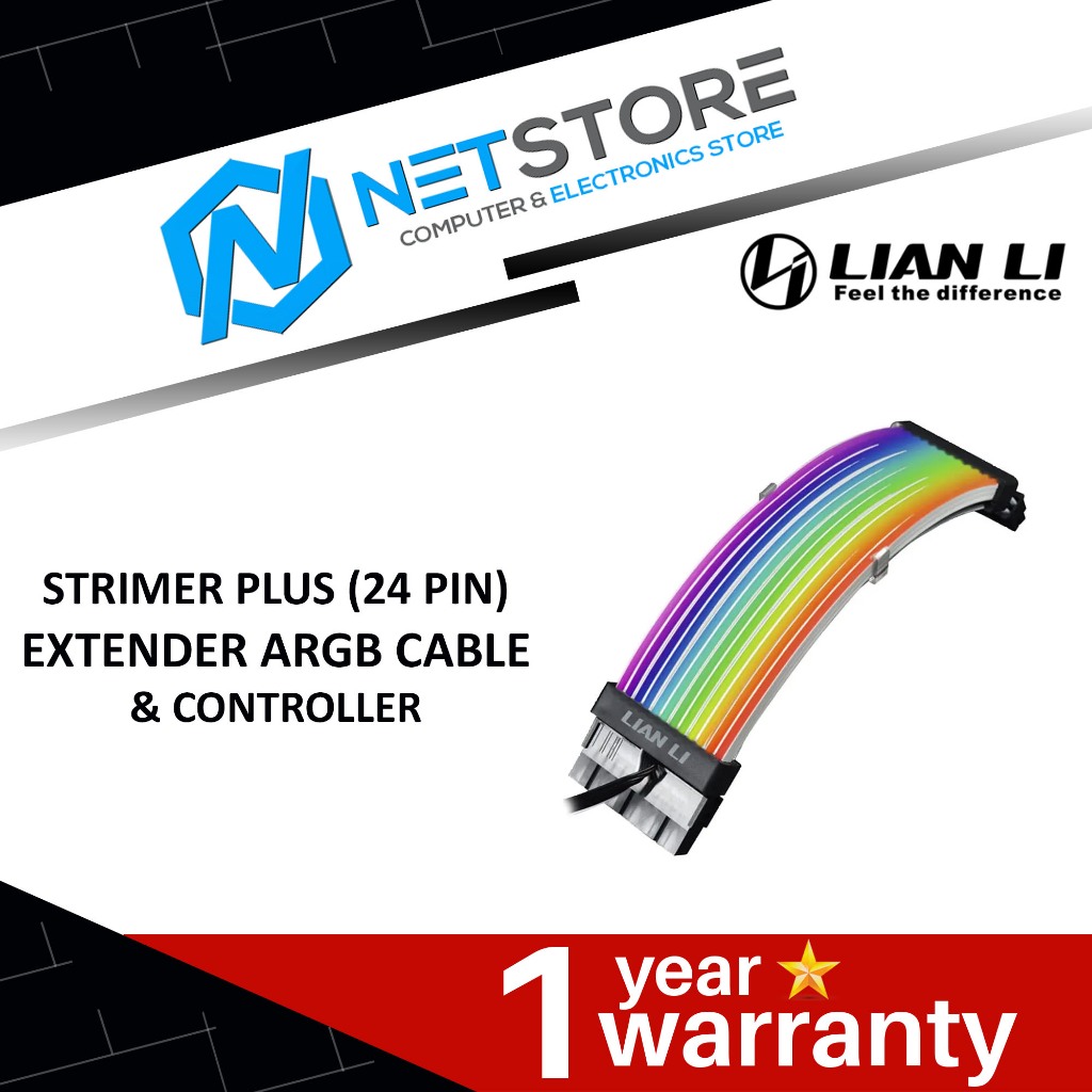 LIAN LI STRIMER PLUS (24 PIN) EXTENDER ARGB CABLE & CONTROLLER - PW ...