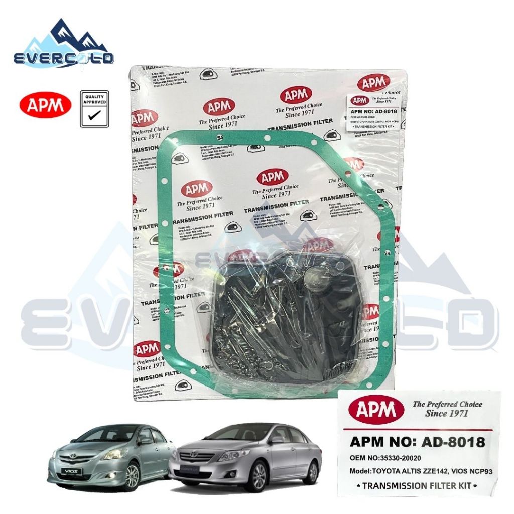 APM Transmission Filter with Gasket Toyota Vios NCP42 / NCP93 / NCP150 ...
