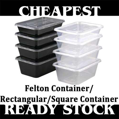 Felton Container/Black/Transperant Rectangular/Square Container and EC ...