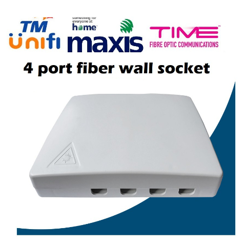 4 Port FTTH Fiber Terminal Box FTB Wall Mounted (Ready Stock) | Shopee ...