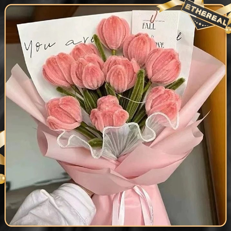 100Pcs DIY Chenille Stems Gen Pipe Cleaners Macaron Chenille Stem Arts ...