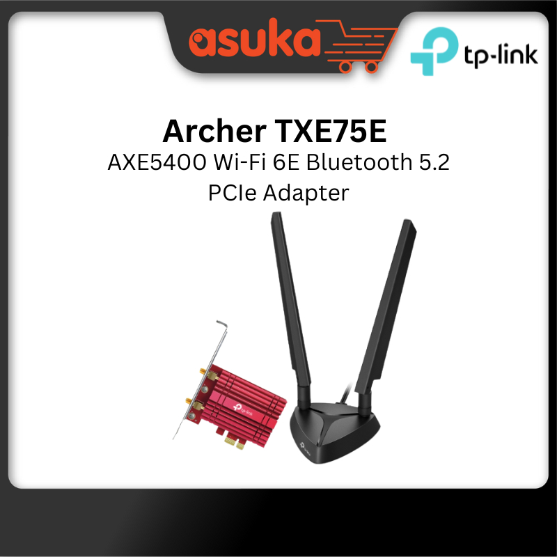 TP-Link Archer TXE75E AXE5400 Tri-Band WiFi 6E Bluetooth PCI Express ...