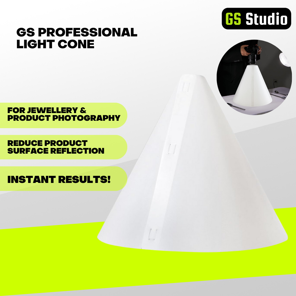GS Professional Light Cone for Jewellery and Product Photography Reduce ...