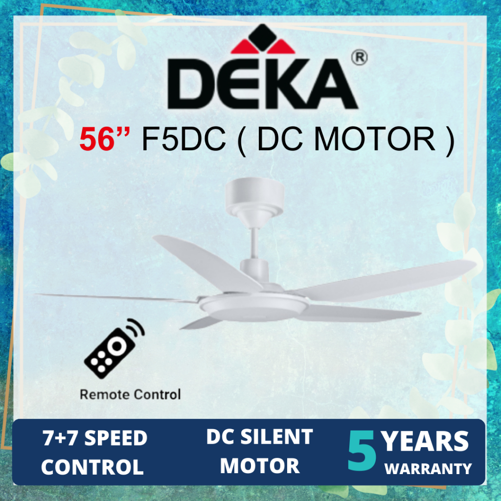【FREE SHIPPING】 DEKA KRONOS F5DC 56" Baby Fan 46" 5 Blade DC Motor ...
