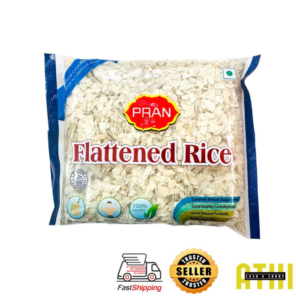 PRAN FLATTEND RICE 400 GRAM | Shopee Malaysia