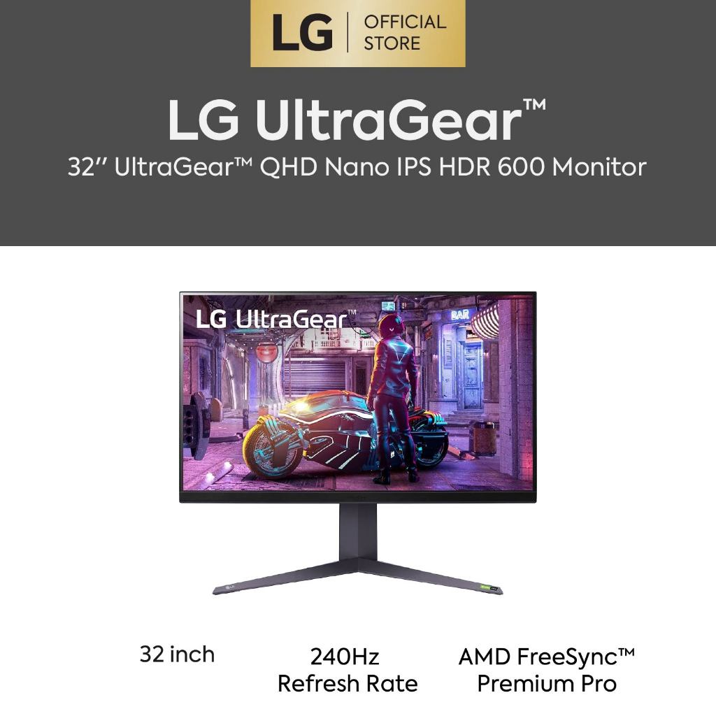 LG 32'' 32GQ850 UltraGear™ QHD Nano IPS with ATW 1ms 240Hz HDR 600 ...