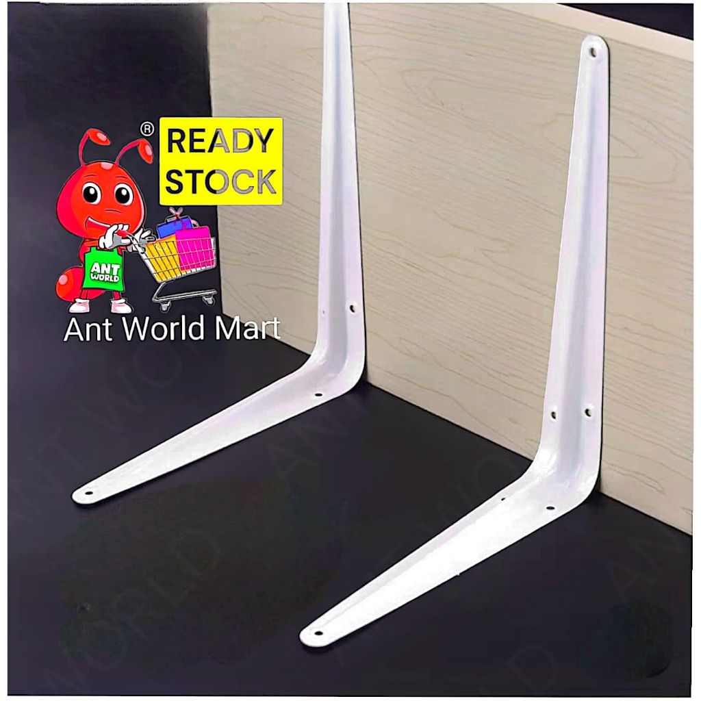 #Wall Shelf Shelving L Bracket Wall Mount Rack Racking Support Iron ...