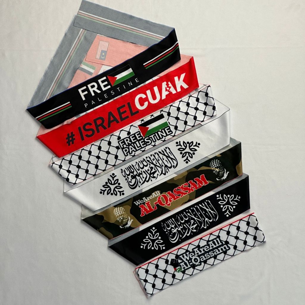 HeadBand Solidariti Palestine,Pengikat kepala Palestin,Headband ...