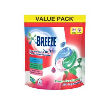 40S BREEZE CONCENTRATED 3 IN 1 POWER LAUNDRY CAPSULES SAKURA BLOSSOM ...