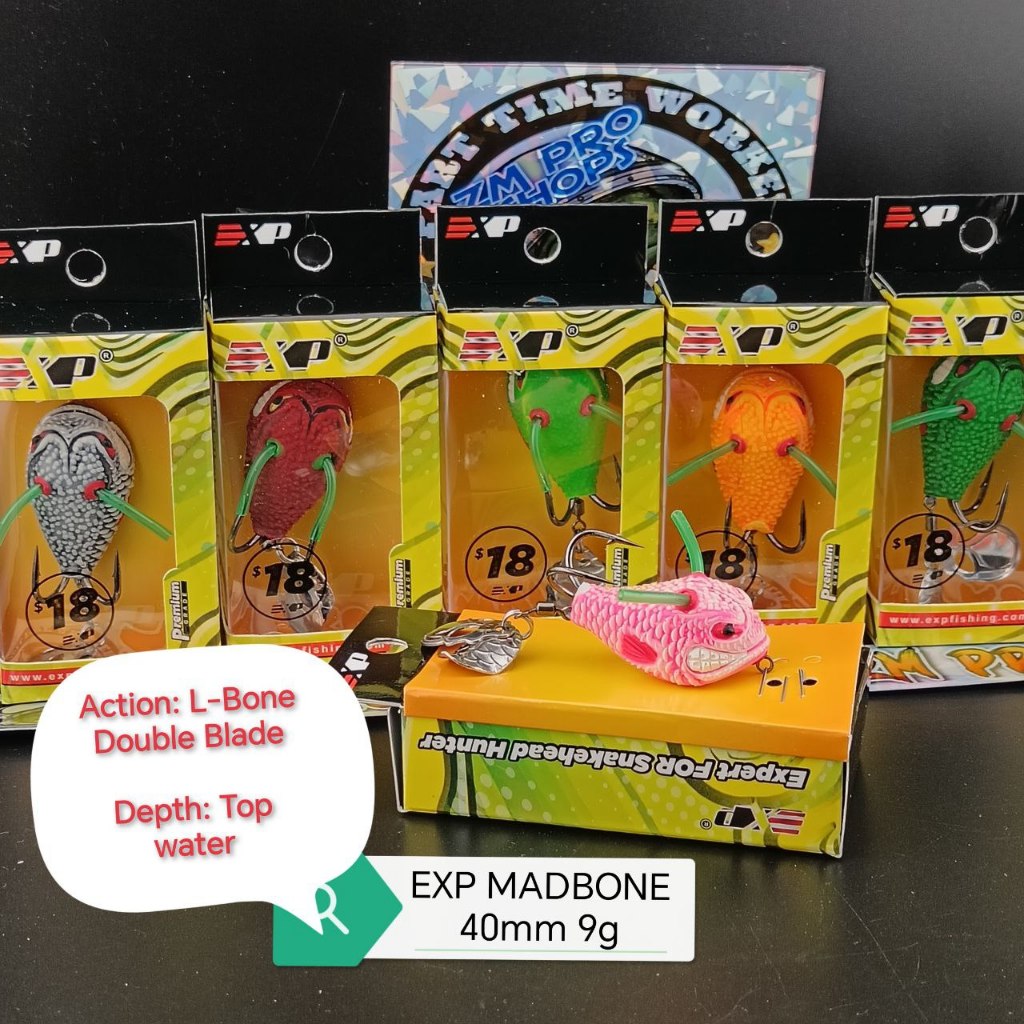 EXP MADBONE FROG Soft Rubber Frog Soft Frog Haruan Katak Casting Umpan ...