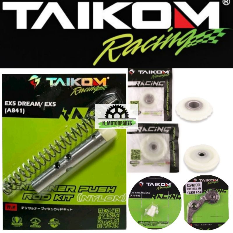 TAIKOM Racing Tensioner Jet NYLON EX5 DREAM W100 Roller Push Rod Kit ...