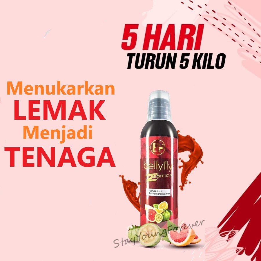 🔥Bellyfly Original Hq Botol Besar 350ML,Jus Kurus Turun Berat Badan,Pos ...