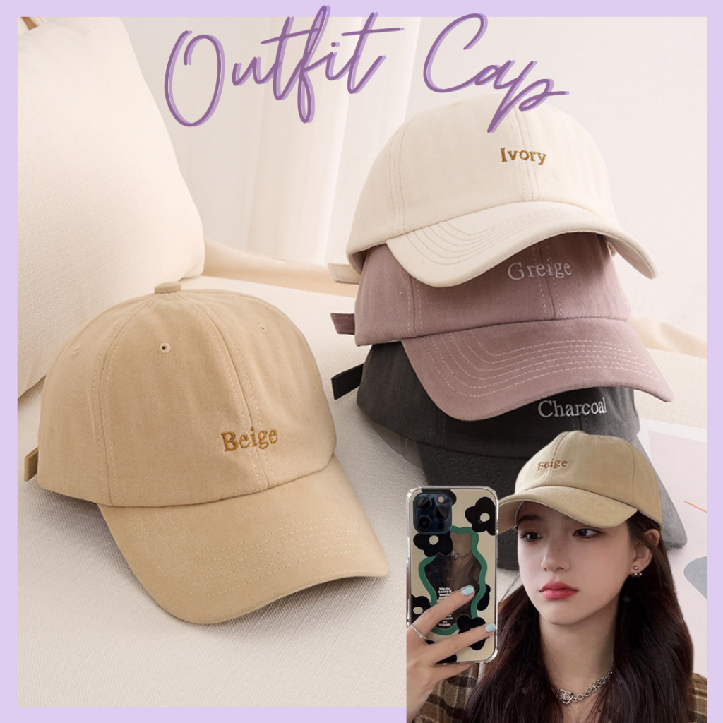 Fashion Outfit Quality Korea Ins Cap Colourful Stylish Unisex Baseball Cap Hat Size adjustable ...