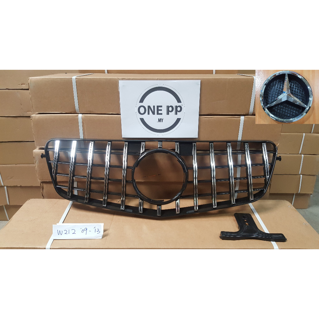 Mercedes Benz E Class W212 S212 Front Grille - Chrome / Silver ...