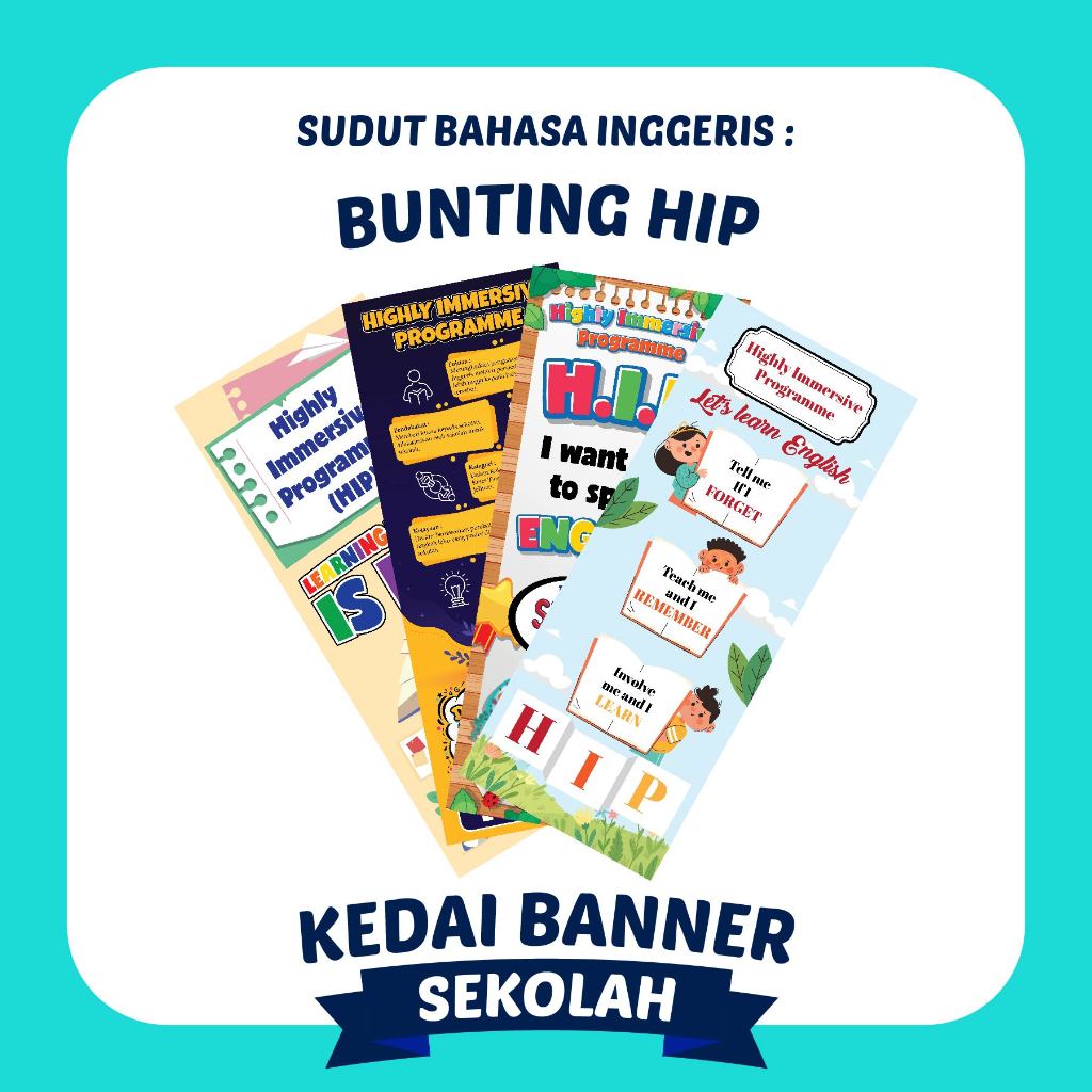 Bunting HIP | Highly Immersive Programme (H.I.P) | Program Bulan Bahasa ...