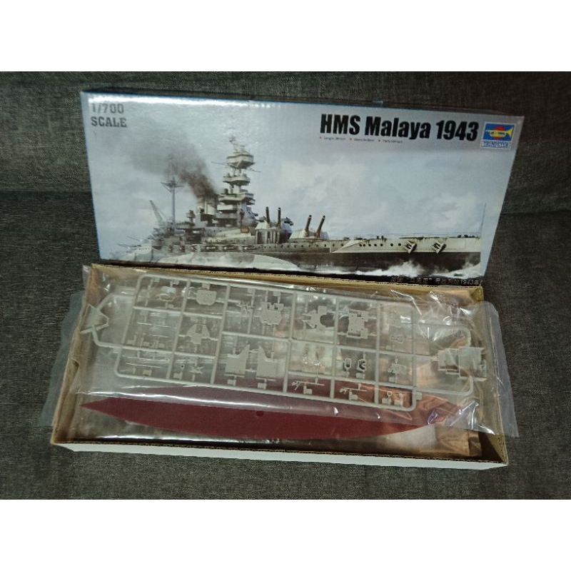 [READY STOCK] Trumpeter plastic model kit Scale 1:700 HMS Malaya ...