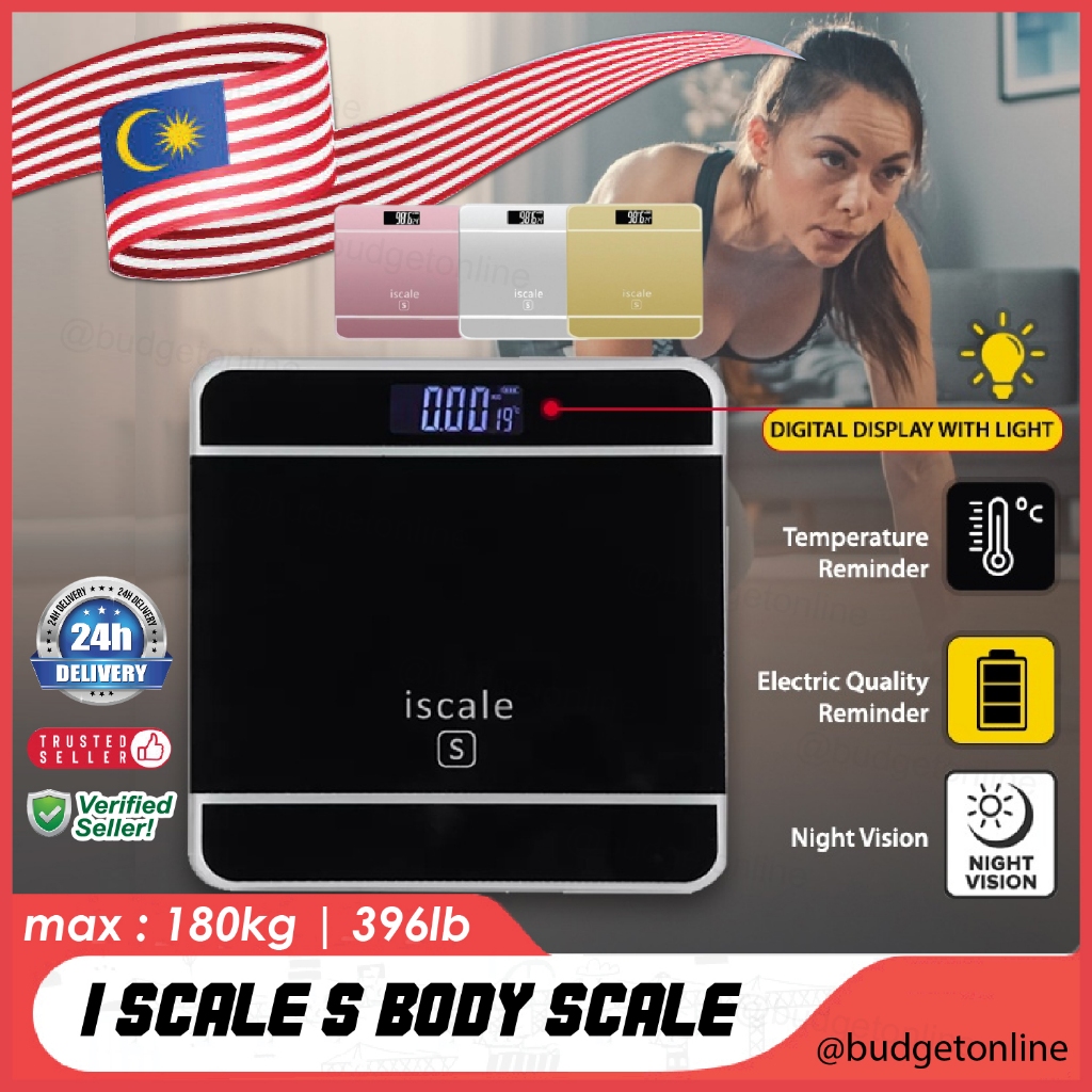 Max 180kg I Scale S LED Digital Body Weight Scale High Accurancy ...
