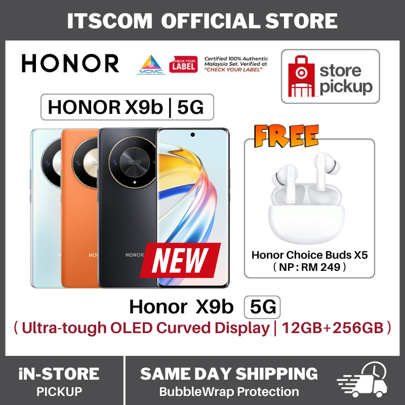 HONOR X9b 5G Smartphone | 12GB + 256GB ROM | 108MP Ultra Clear Camera | Snapdragon 6 Gen 1 ...