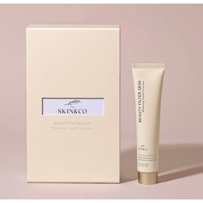 the skin co whitening tinted sunscreen spf50 pa++++ with free sponge ...
