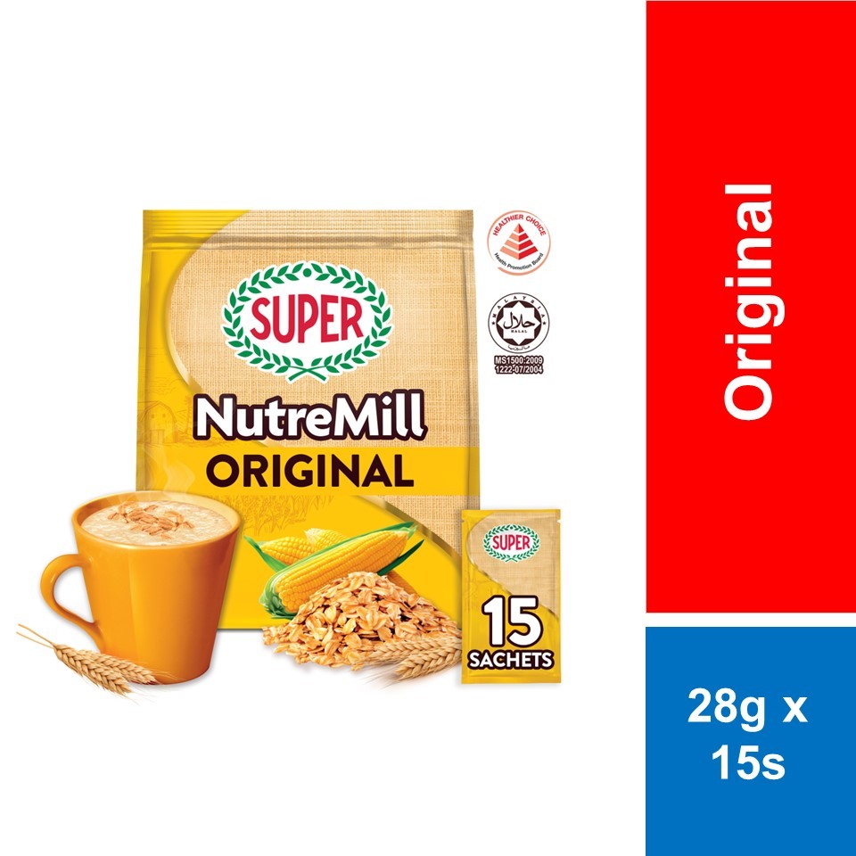 SUPER NutreMill Instant 3in1 Original Cereal Drink 28g x 15s | Shopee ...