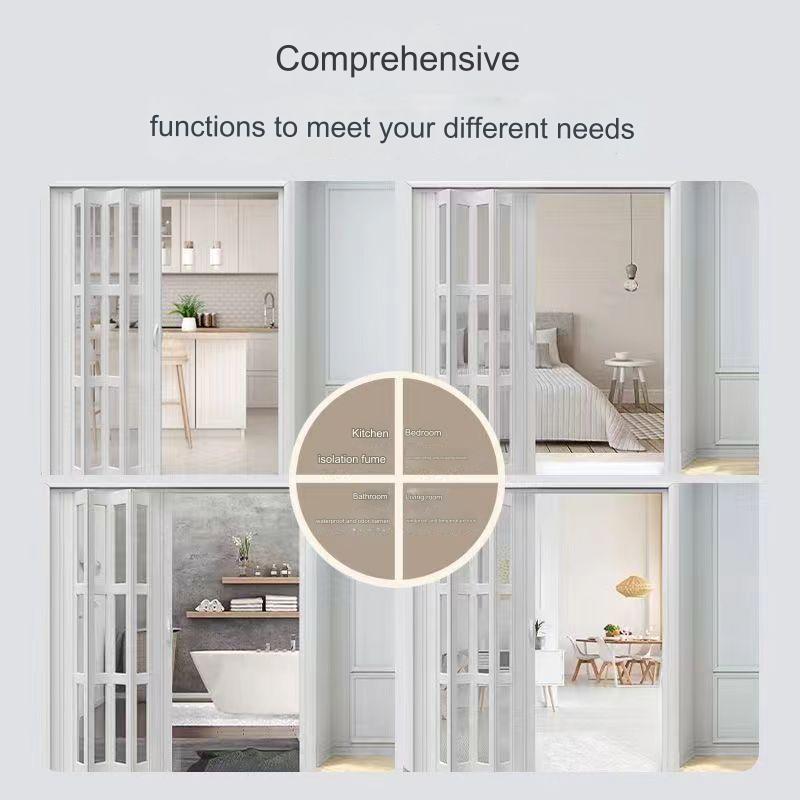 Customized Klang factory PVC folding door kitchen partition bathroom ...